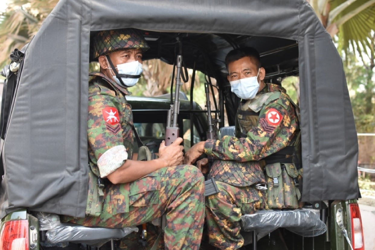 Junta Uses Fighter Jets During Battle With Civic Defense Militia Siyin Junta Uses Fighter Jets During Battle With Civic Defense Militia Siyin